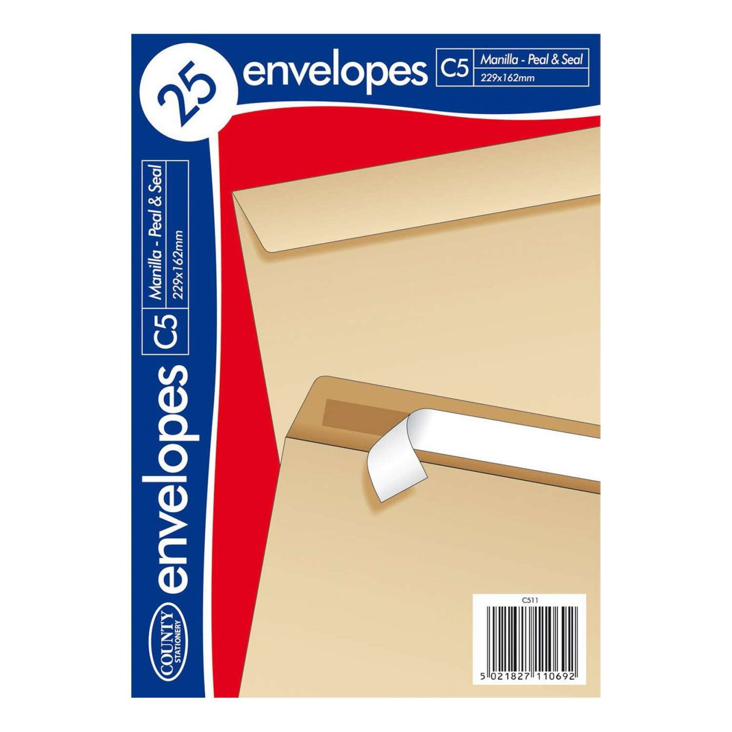 Click here for County Stationery C5 Self Seal Manilla Envelope (P... prices