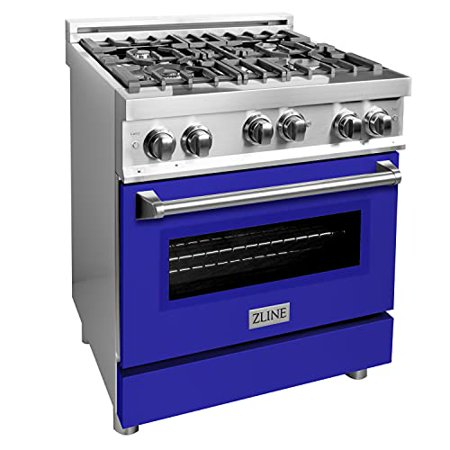 ZLINE 30" 4.0 cu. ft. Range with Gas Stove and Gas Oven with Color ...