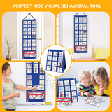 Allnice Visual Schedule for Kids, 2 in 1 Daily Visual Planner Chore ...