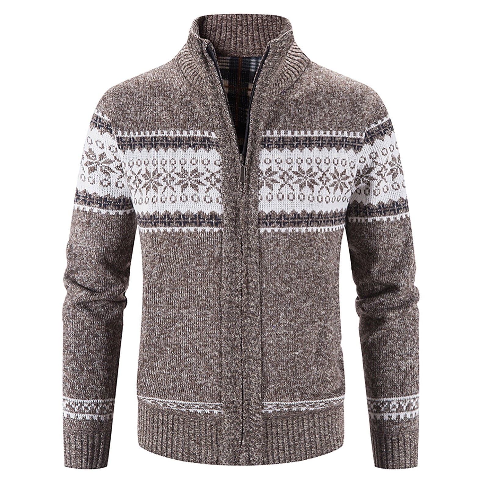 Click here for Fankiway Mens Sweater Coat Plus Velvet Loose Knit... prices