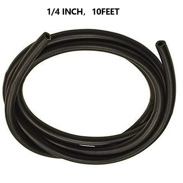 Rubber Fuel Line with 1/4 inch ID 10 Ft 98595 Black - Walmart.com