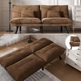 Modern Microfiber Convertible Folding Futon Couch Sofa Bed with ...
