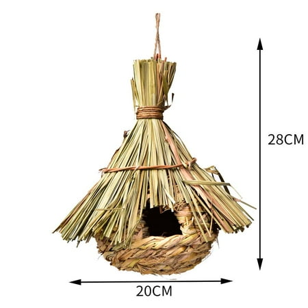 Straw Bird Nest Hand-Knitted Nest Handwoven Straw nest natural Bird ...