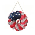 AURIGATE Patriotic Sunflower Wreath 15.4x14.2 Inch, Red White Blue ...