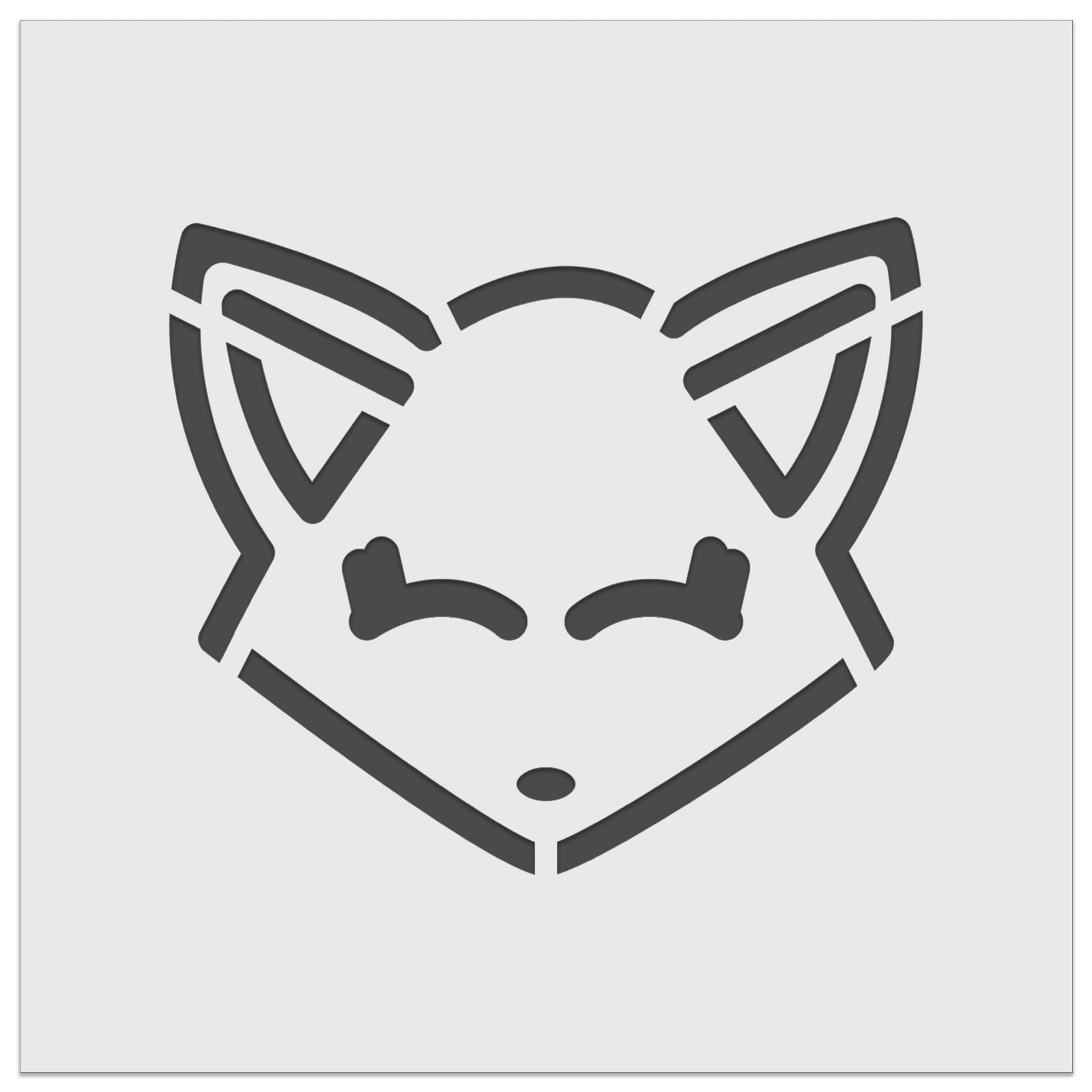 Fox Face Stencil