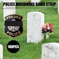 100 Packs Mourning Bands for Badges, Police Mourning Band Stripe, High ...