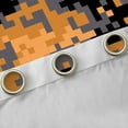 Feelyou Pixelated Blocks Miners Black Out Curtains, Square Curtains ...