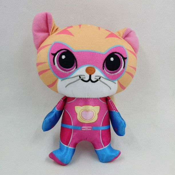 Super Kitty Team Crystal Super Soft Plush Toy Doll Blue Kitten Green ...