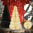 2 Pcs 3ft Large Honeycomb Christmas Tree Paper Christmas Decorations 3D ...