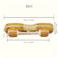 4 Pieces Inflatable Swimming Rings with Wood Grain Design, Floating ...