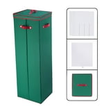 Elf Stor Wrapping Paper Organizer Box with Lid, Divider & Handle, Holds ...