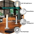 LED Portable Wireless Table Lamp, 3500K Warm White, 3-Level Dimmable, 2 ...