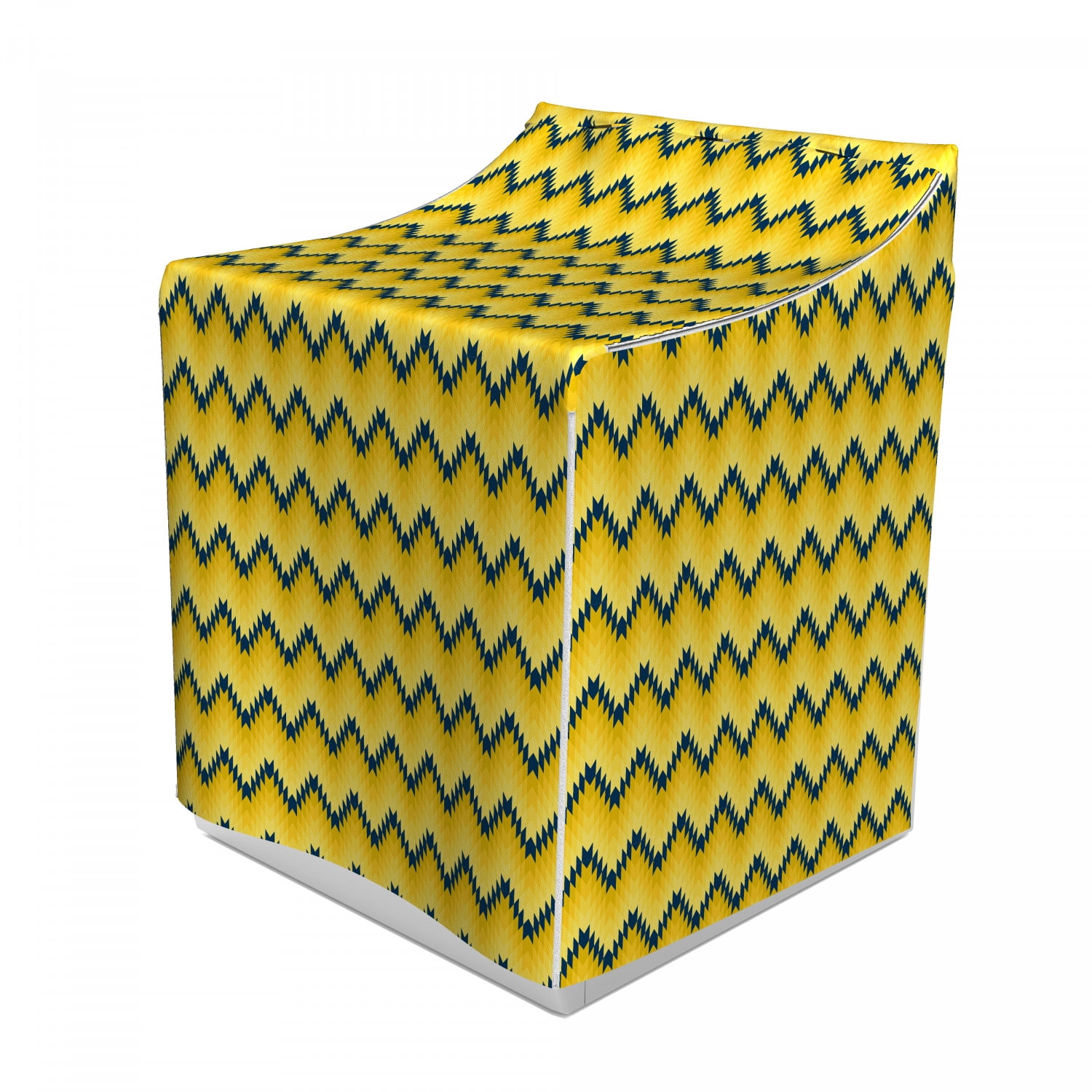 Abstract Washer Cover, Rhythmic Altered Chevron Modern Herringbone ...