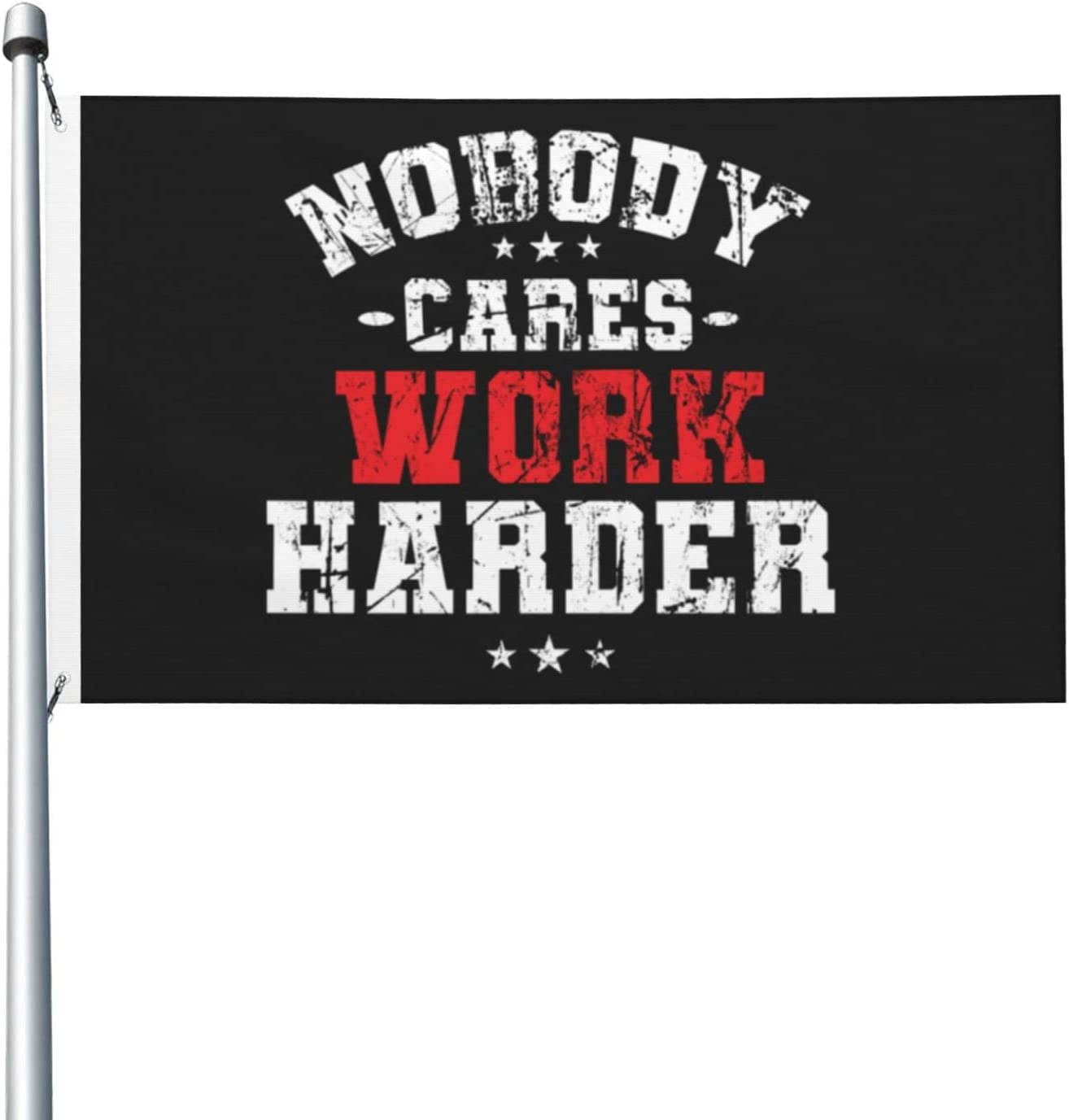 Nobody Cares Train Harder Garden Flag 3x5 Ft Decor Outdoor Banner Sign ...