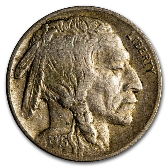 1916 Buffalo Nickel XF - Walmart.com