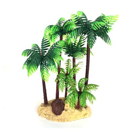 14CM Aquarium Fish Tank Palm Trees Landscaping Ornament Simulation ...