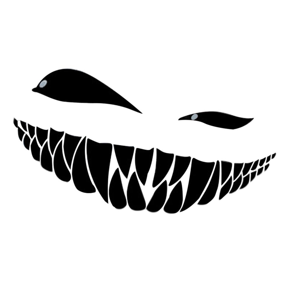 Car Stickers Funny|PVC Smile Teeth Decals Funny Car Stickers|Self ...