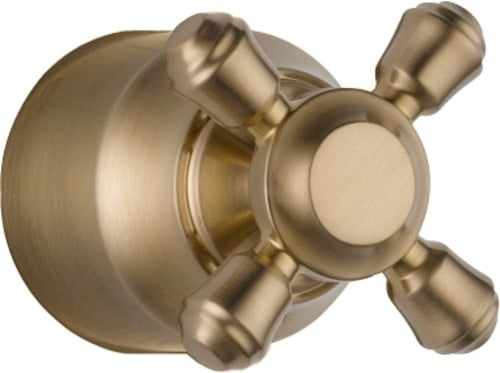 Delta H595CZ Metal Cross Handle Kit - Transfer Valve, Champagne Bronze ...