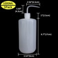 3Pcs 1000ml(33oz) Plastic Safety Lab Wash Bottle, Squeeze Bottle with ...