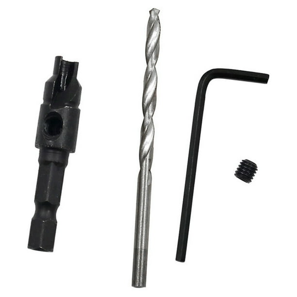 4 Pieces Countersink Drill Bit Set Carpentry Woodworking DIY Bits Quick ...