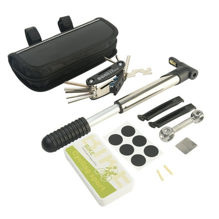 With Bag Portable Bike Repair Tool Kit Universal Tire Puncture Mini ...
