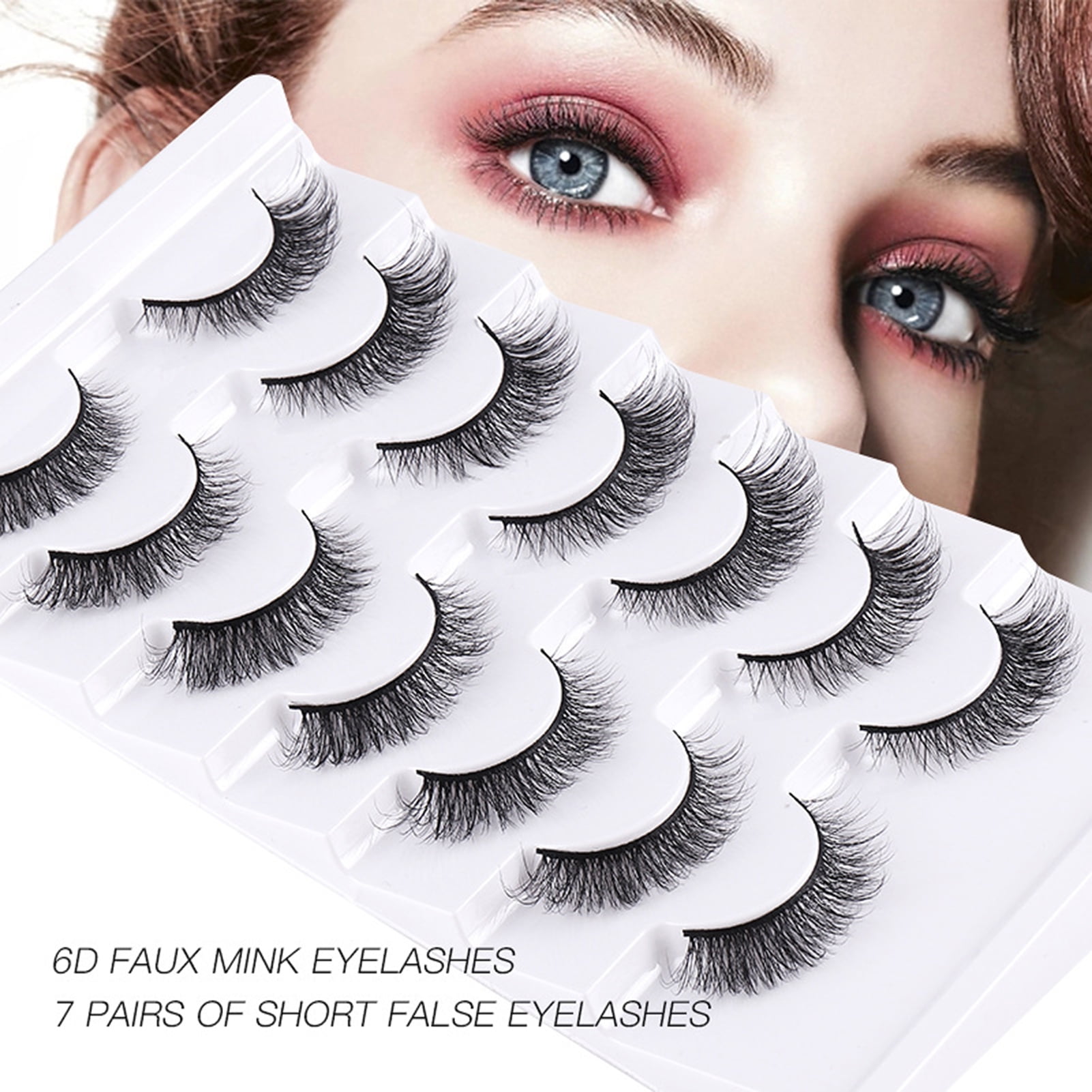 Hesroicy Box of Long, Natural-Curl Eyelashes with Good Ductility ...