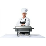 Tiger Chef 8 Quart Full Size Stainless Steel Chafer and 3 1/3rd Size ...
