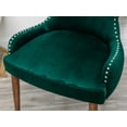 Lindale Contemporary Velvet Upholstered Nailhead Trim Accent Chair