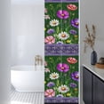 Spring Florals Window Privacy Film, Daisy Wildflowers Butterfly Purple ...