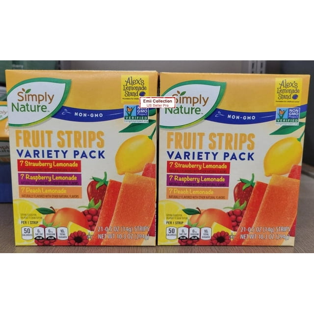 Simply Nature Non-Gmo Alex's Lemonade Standard Fruit Stripes Varity ...