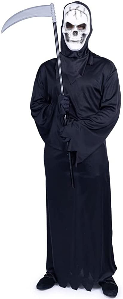 Dress-Up-America Grim Reaper Costume - Halloween Reaper Costume Set for ...