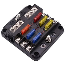 12-Way Blade Fuse Box Block Holder LED Indicator 12V 32V Auto Marine ...