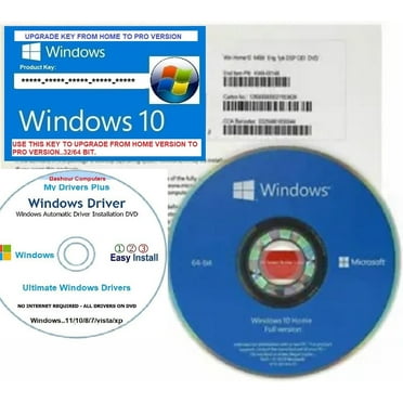 Windows 10 Home 64 bit OEM DVD - English - Full Packed Product ...
