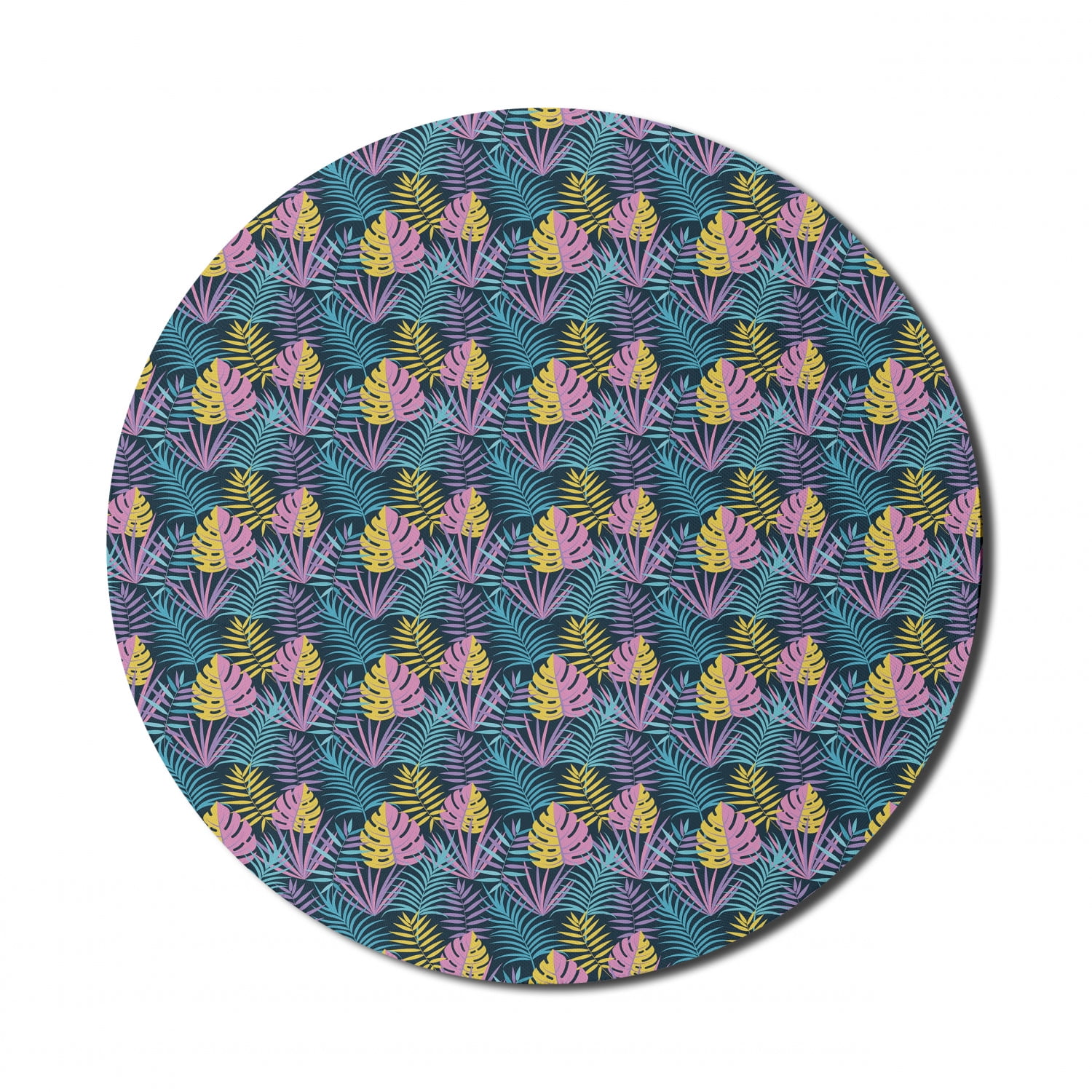 Tropical Mouse Pad for Computers, Jungle Leaves Summer Season Design ...