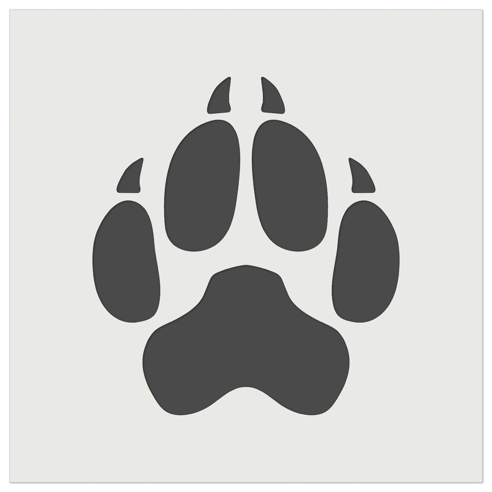 Wolf Paw Stencil