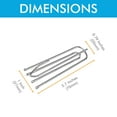 Stainless Steel 75-Pack Traverse Pleater 4-Prong Curtain Pleat Clips ...