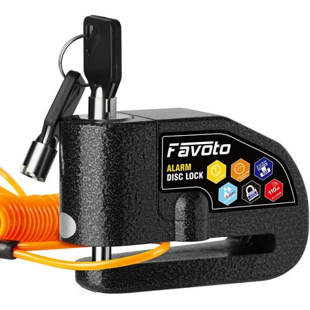 Anti-Theft Motorcycle Disc Lock Disc Lock with 110dB Alarm Disc Lock ...