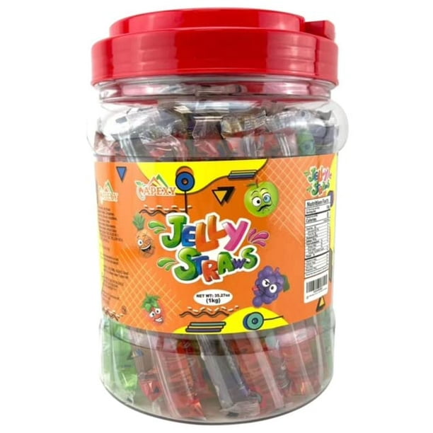 Apexy Jelly Straws, Fruit Jelly Filled Strips, Tiktok Candy Trend Items ...