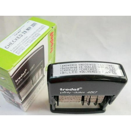 Self-inking Economy 12-Message and Date Stamp, Black | Walmart Canada