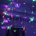 Costyle 110V Butterfly LED Curtain Lights, 3.5m String Lights ...