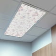 1 Pack Blue Purple Flowers Fluorescent Light Covers for Ceiling Lights ...