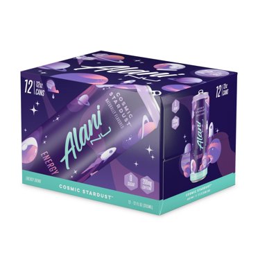 2 Pack - Alani Nu Zero Sugar Cosmic Stardust Energy Drink 12 oz Cans ...