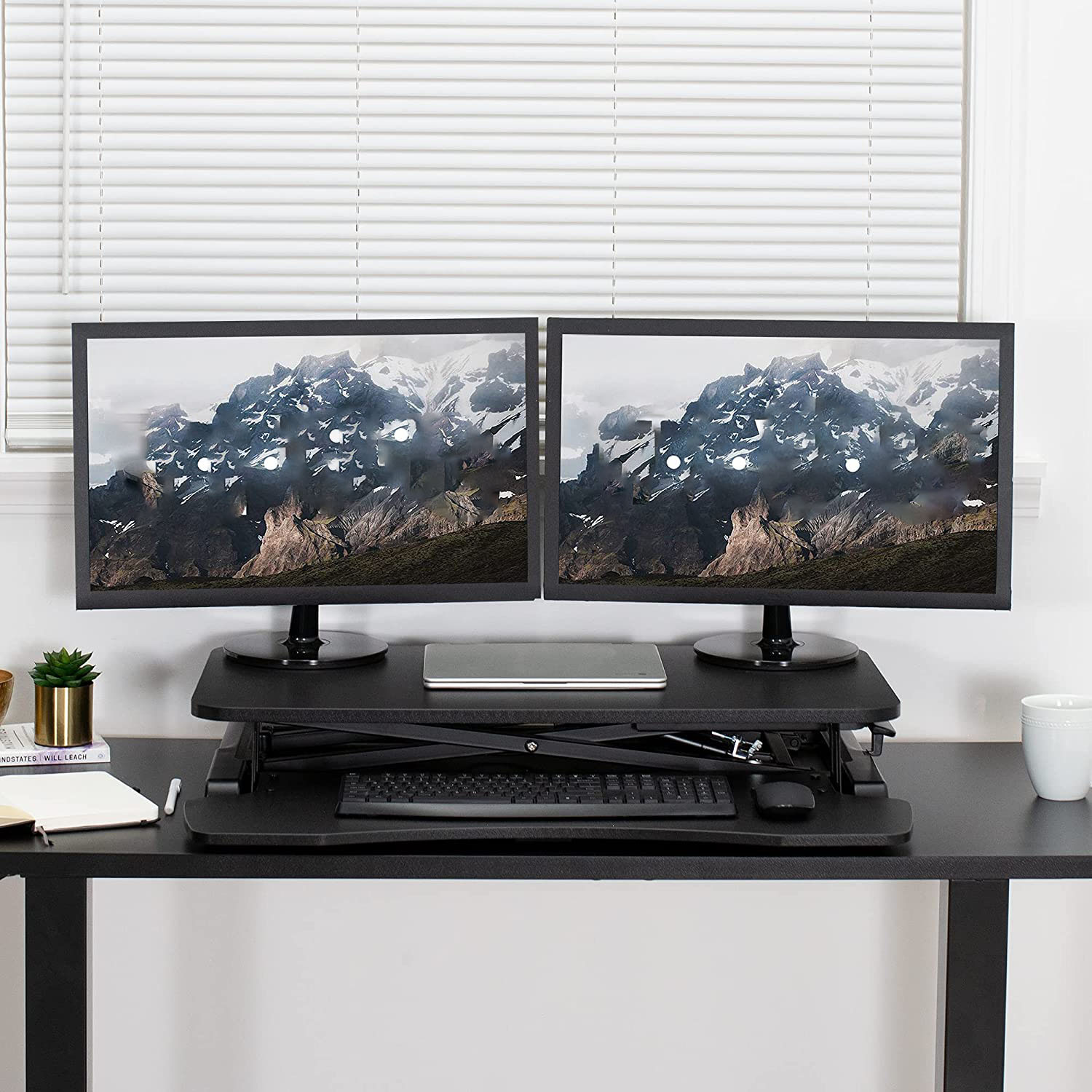 Buy VIO 32 inch Desk Converter, Height Adjustable Riser, Sit to Stand ...