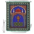 Archway Columns Shower Curtain Set with Hooks, Vintage Ethic ...