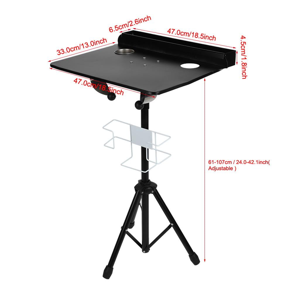 Buy Dilwe Portable Adjustable Mobile Work Station Stand Detachable Desk ...