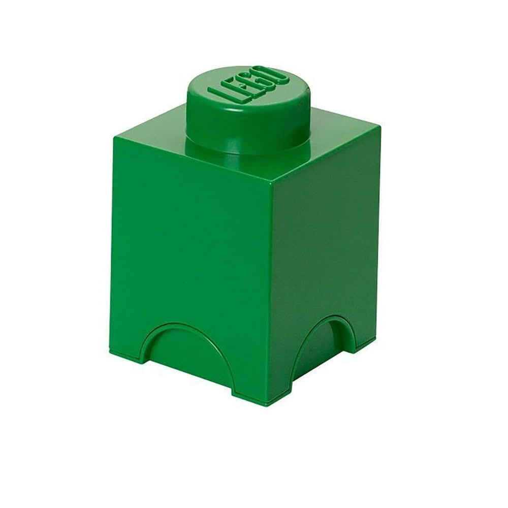 LEGO Storage Brick Toy Box, Dark Green - Walmart.com - Walmart.com