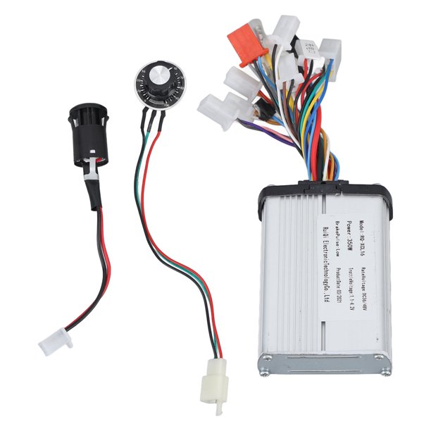 Brushless Motor Controller,36V 48V 350W Black Electric Bike Brushless ...