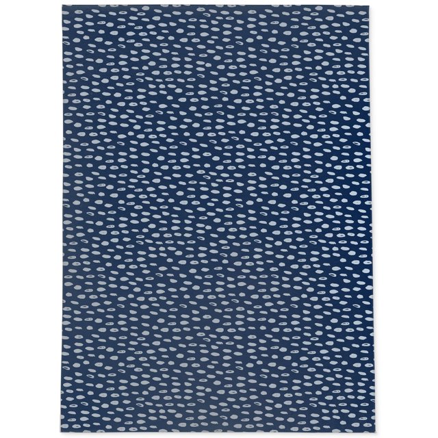 Polka Dot Abstract Navy Area Rug by Kavka Designs - Walmart.com