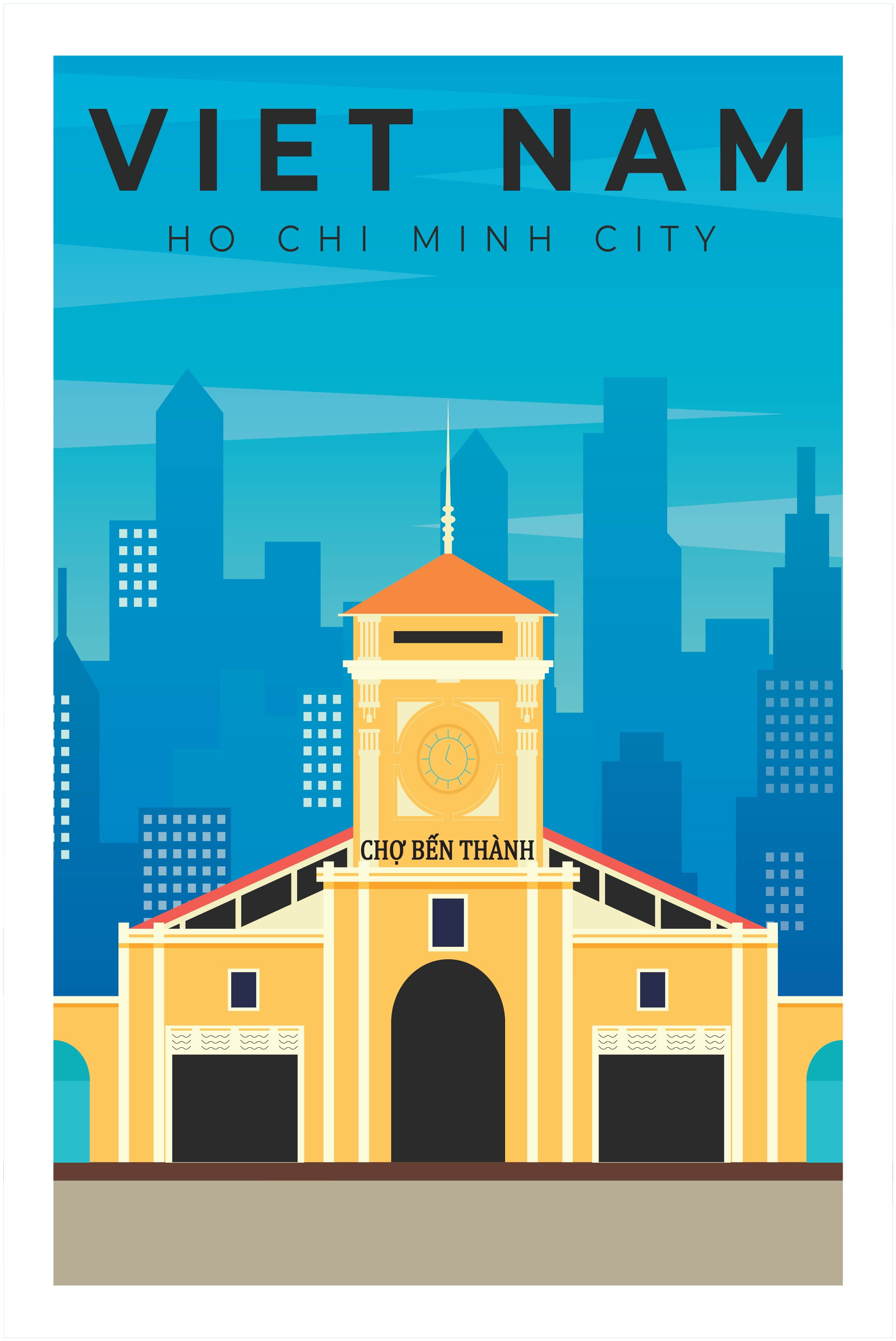 EzPosterPrints - Retro World Famous City Posters - Decorative, Vintage ...