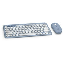 Logitech Pebble 2 Combo Wireless Quiet Keyboard and Mouse, Customisable ...